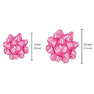 WRAPAHOLIC Pink Gift Bow Assortment (12 Bows) for Birthday, Wedding, Christmas, Baby Shower, Bridal Showers