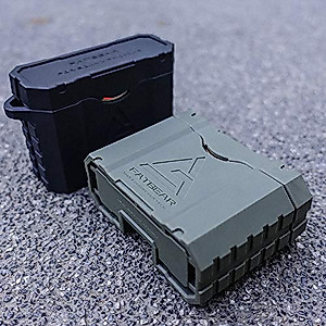 FATBEAR Designed for Sony WF-1000XM3 Tactical Military Grade Drop Protection Thick Solid Armor Cover Case Shell (Black)