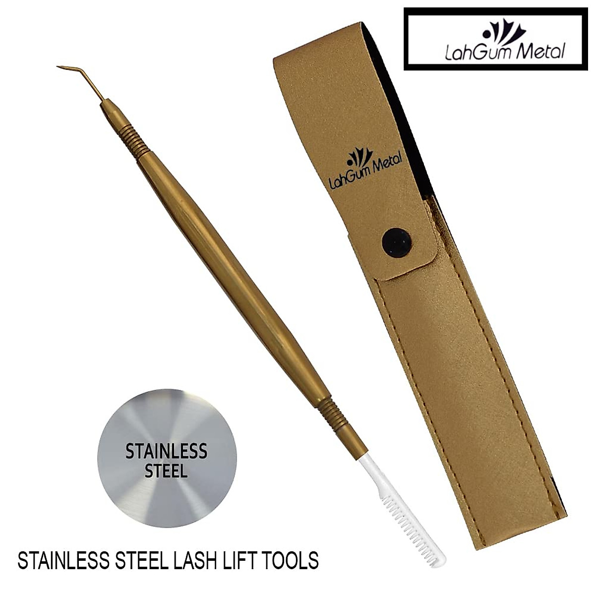 Separation Eye lash Separator Tool Pro Lash Lift Tools and Tint Kit Professional Lifting - Lashes Separater Perm Extension Separating Comb Tinting Lifter Eyelashes Seperator Supplies Silver Steel