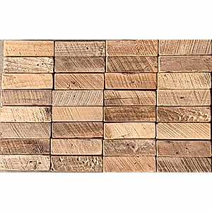 Urban Legacy Accent Floating Shelves | Reclaimed Wide Plank Barn Wood with Floating Brackets | Set of 2 (Natural, 36" x 7" x 2")