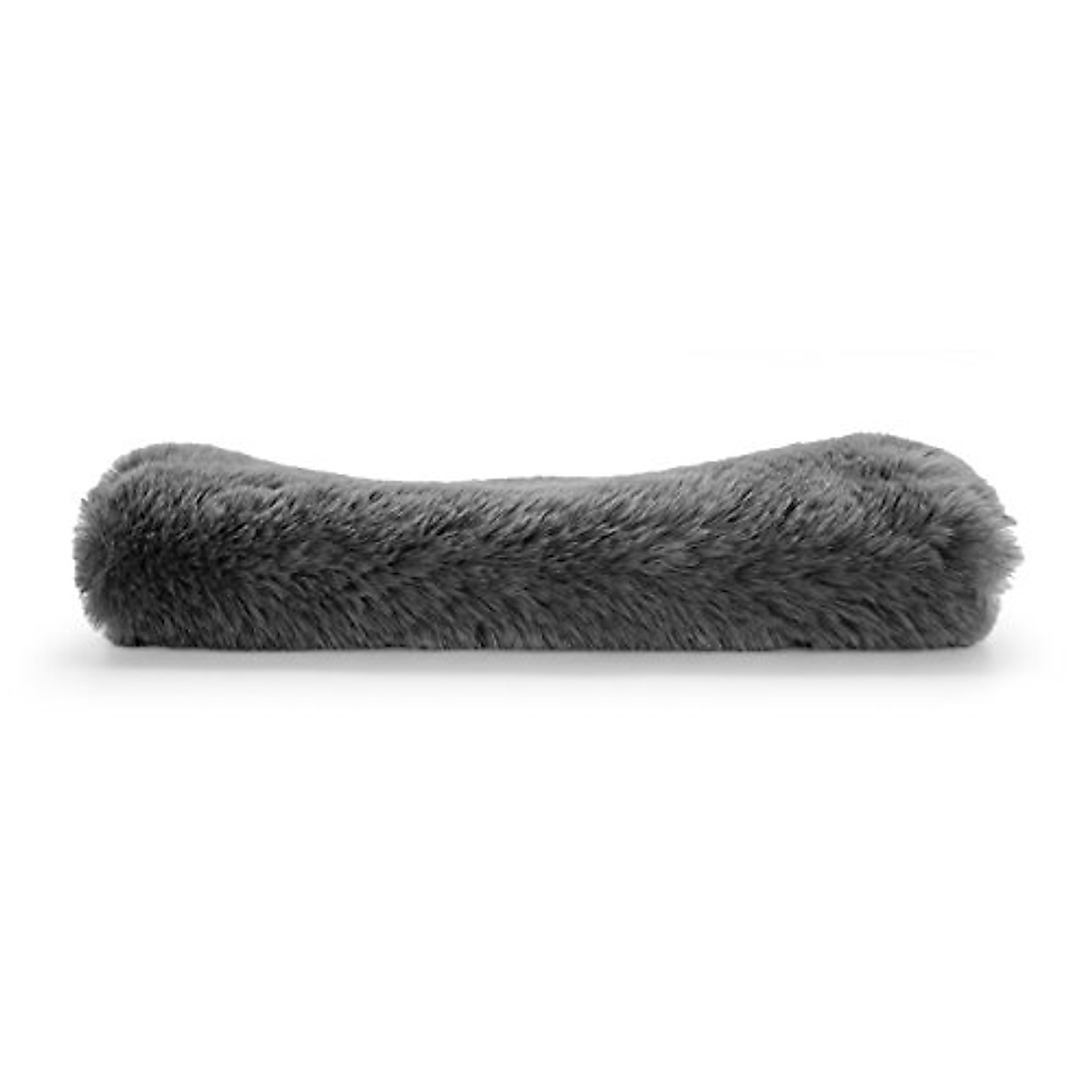 Camco 53054 Gray Faux Sheepskin Seatbelt Cover, 1 Pack