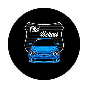 Vintage Hot Rod, Import Racer, Men's Old School Tuner Car PopSockets Swappable PopGrip