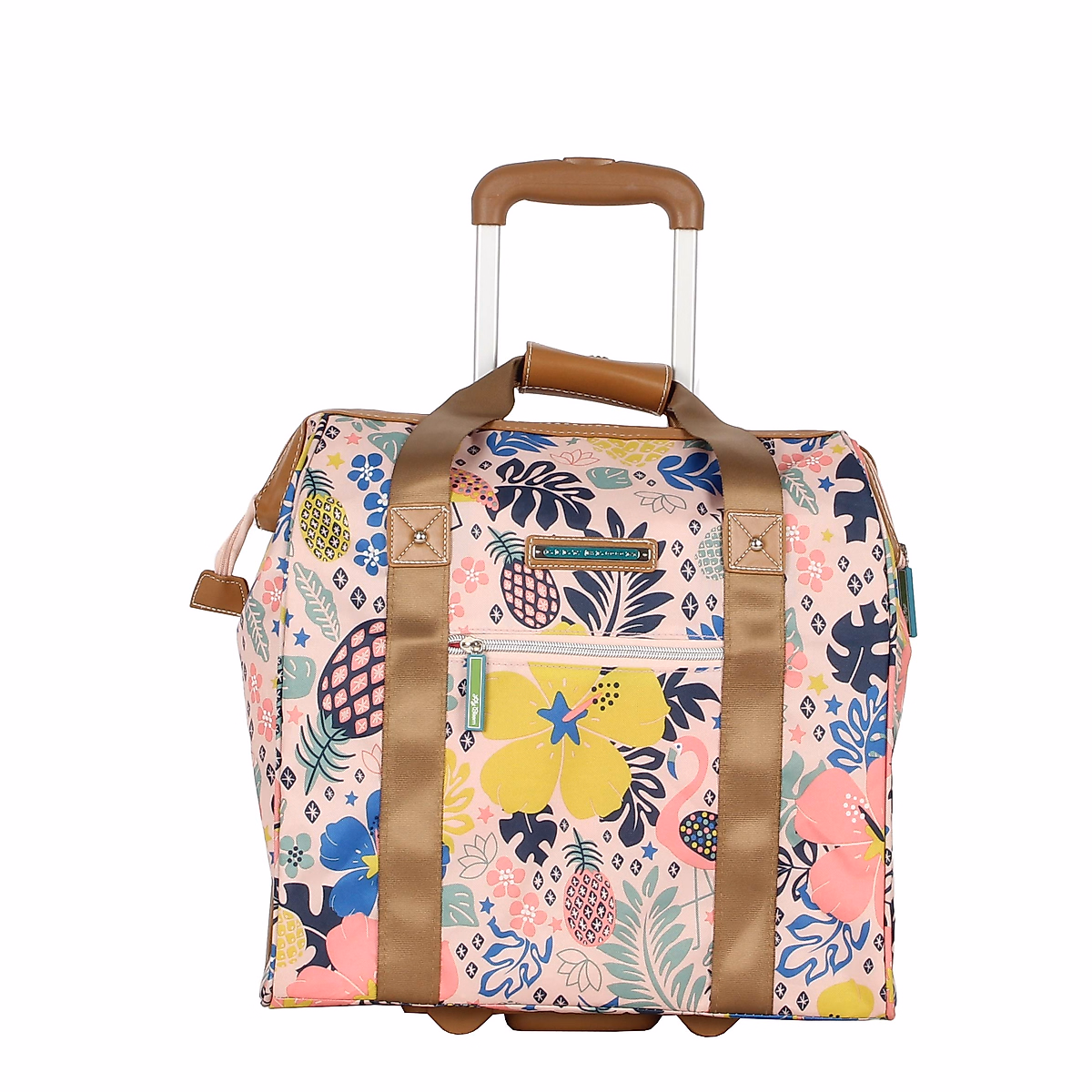 Lily Bloom Design Pattern Carry on Bag Wheeled Cabin Tote (Cabin Pink)
