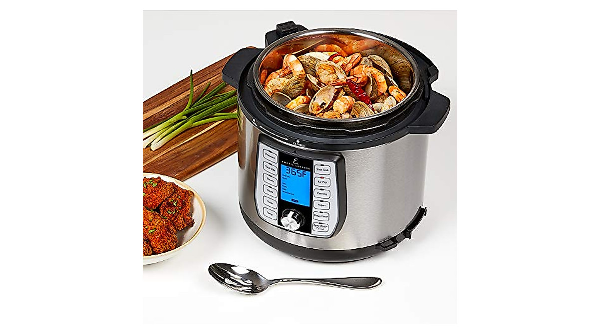 Emeril Everyday 8 Qt Pressure Air Fryer with Accessories