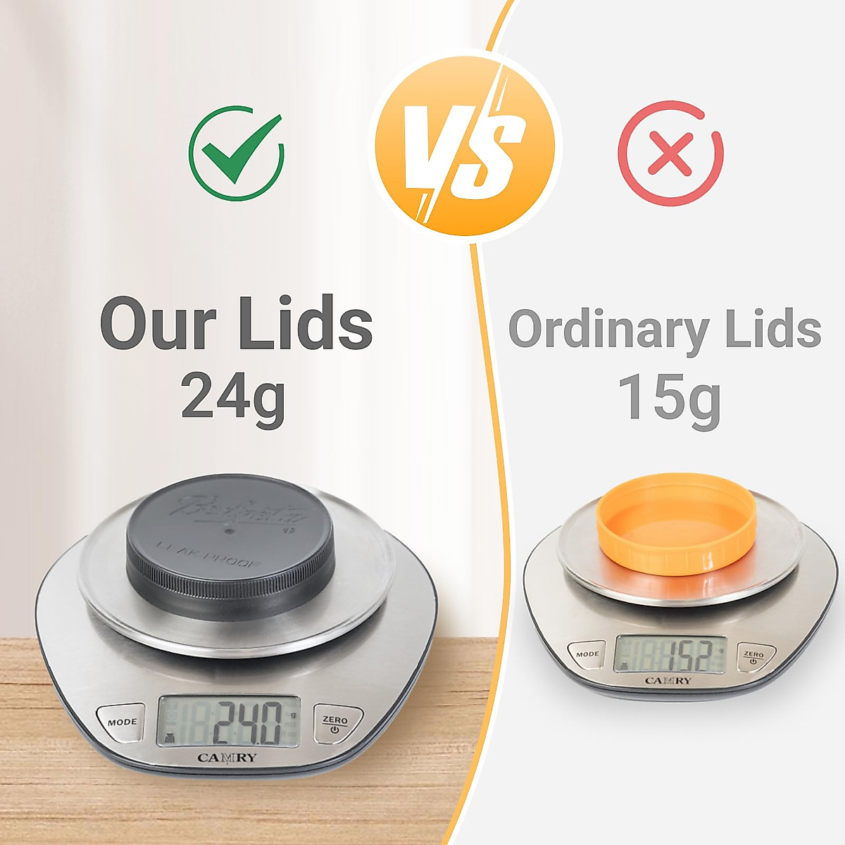 Yodecy 4 Pack 32 oz Amber Wide Mouth Mason Jars with Airtight Lids and Black Plastic Mason Jar Lids, Amber Canning Jars with Lids