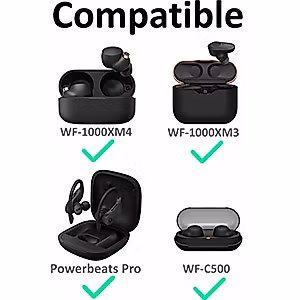 A-Focus [8 Pairs] WF-1000XM5 WF-1000XM4 Ear Hooks Tips 【 Memory Foam & Silicone 】 Soft Replacement Comfortable Earbud Tips Wingtip Compatible with Sony WF-C700N WF-C500, 23515H