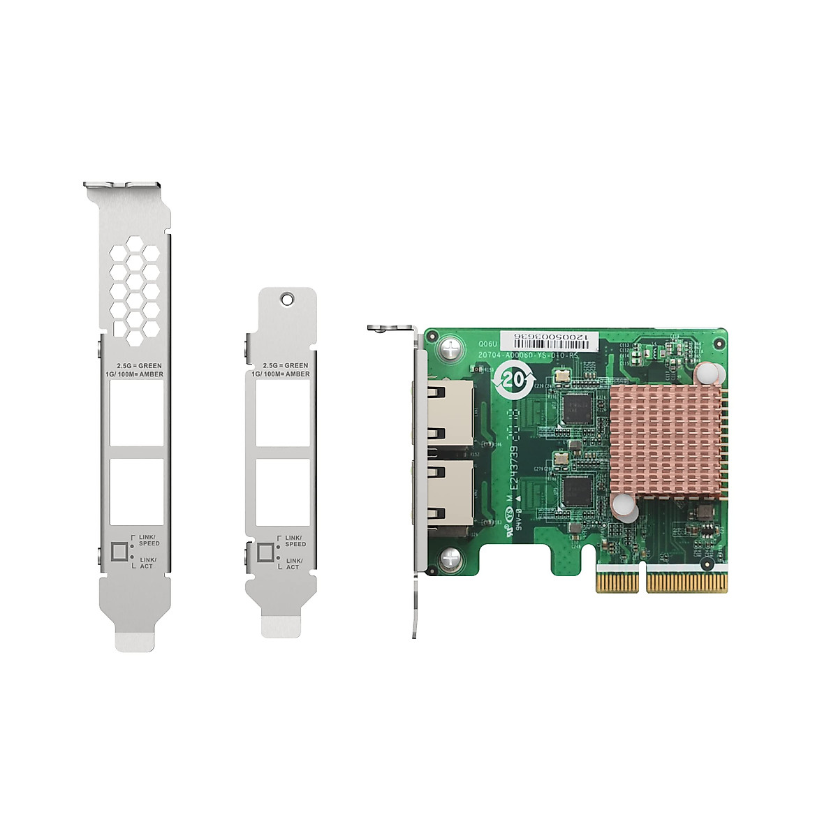 QNAP QXG-2G2T-I225 Dual Port 2.5GbE 4-Speed Network Card