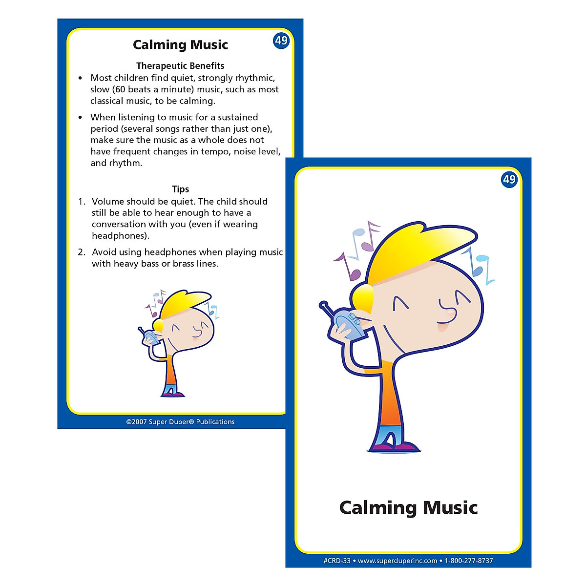 Sensory Diet Behavior and Body Awareness Flash Card Deck - Super Duper Educational Learning Toy for Kids