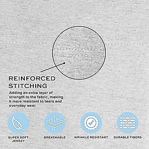 White Classic 3 Piece Hospital Bed Sheet Set, Soft Jersey Knitted T-Shirt Quality, 1 Flat, 1 Fitted, 1 Pillowcase