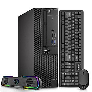 Dell OptiPlex 3050 Desktop Computers PC, Intel Core i5-7500 3.4GHz, 32GB Ram New 512GB M.2 NVMe SSD, AX200 Built-in WiFi 6,Bluetooth 5.2, Refurbished Desktop, HDMI, Windows 10 Pro (Renewed)