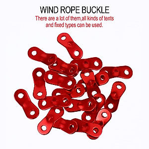 BESPORTBLE 40 Pcs Double Eye Wind Rope Buckle Reliable Rope Buckles Camping Rope Buckles Tent Rope Fastener Camping Supplies Camping Buckles Wind Rope Fixed Buckles Camping Accessory