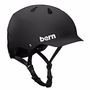 Bern Watts Classic Bike Helmet for Men and Women, Multisport Certified, Matte Black, Small