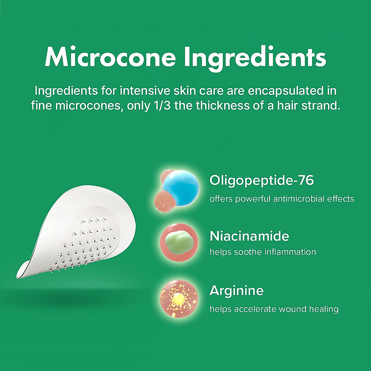 Acropass Trouble Care Microcone Acne Patch for Early Stage Pimple and Zits - Hydrocolloid, Niacimide Pimple Spot Treatment (6ct + 6 Tea Tree cleansers)