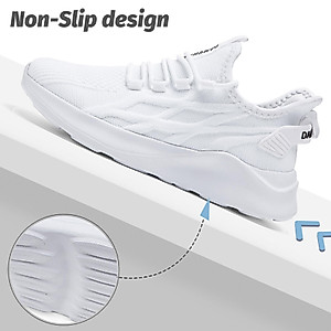 ZMBCYG White Sneakers for Women Running Shoes Sneakers Lightweight Sports Workout Cheer Shoes White Womens Size 7
