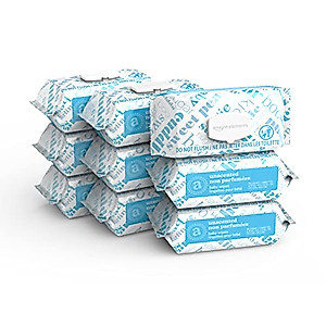 Amazon Elements Baby Wipes, Unscented, White 810 Count, 90 Count (Pack of 9) (Previously 720 Count)