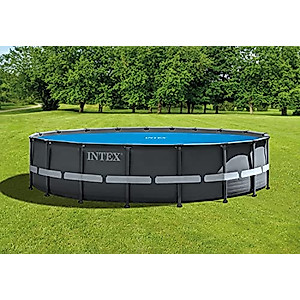 INTEX 28015E Solar Pool Cover: For 18ft Round Easy Set and Metal Frame Pools – Insulates Pool Water – Reduces Water Evaporation – Keeps Debris Out – Reduces Chemical Consumption