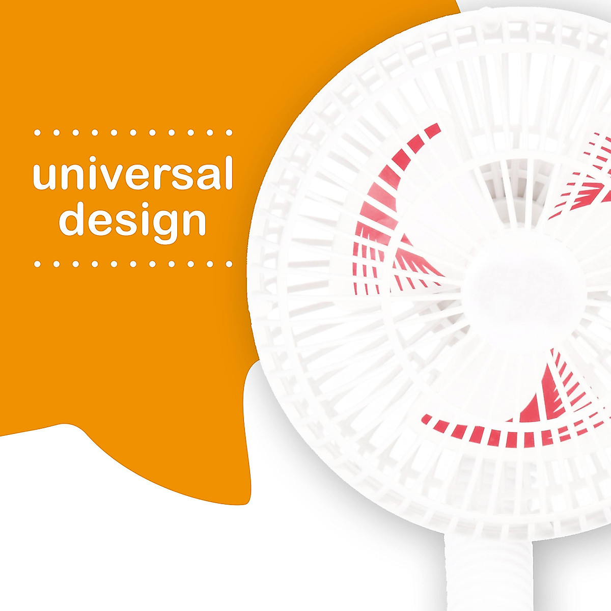 Diono Stroller Fans, Pack of 2 Clip On Baby Safe Stroller Fans with Flexible Neck for Perfect Angle, Universal Fit with Most Strollers