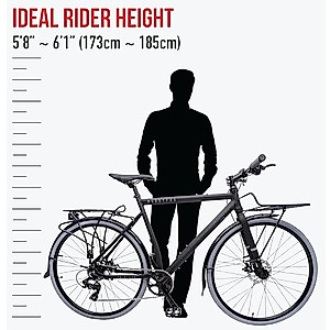 Muddy Fox Gridlock Equipped Urban Bike, 700c, Black, Medium-Large