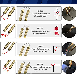 Allturn Plastic Welder,Plastic Welding Kit,Hot Staples for Car Bumper Repair and Plastic Products DIY Welding.(Red)