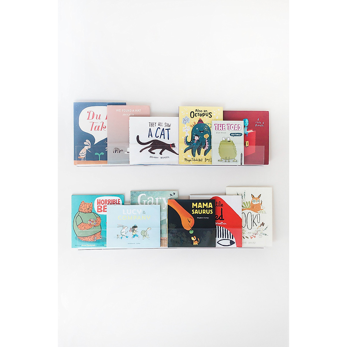 Peekaboo Clear Acrylic Shelves (36') - Set of 2