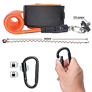 Action Camera Non-Slip Handler Floating Hand Grip Holder Mount + Steel-cored Safety Wrist Strap for GoPro Sony Insta360 Olympus Akaso Underwater Camcorder Diving Surfing Snorkeling Rafting Kayak Scuba