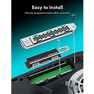 GRAUGEAR PS5 Heatsink SSD Cover Set, M.2 NVMe PS5 SSD Heatsink, Metal Heat Dissipation Cover, Copper Heat Pipe and Aluminum Fin for Playstation 5 SSD NVMe PCIe 4.0 Storage [G-PS5HS03]