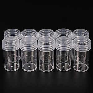 Bulk Diamond Painting Storage Container, 2/10/20/60/90 Transparent Bottles, Bead Storage Organizer for Crystal Bead