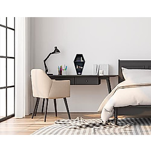 Rory's Creative Designs Coffin Shelf - Solid Pine Wood Black Floating Wall Shelves for Home Bedroom Living Room Bathroom - Spooky Gothic Decor for Witchy Horror Crystal Display - 15" Tall by 8" Wide