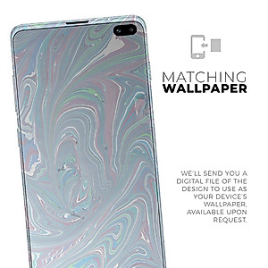 DesignSkinz Marbleized Swirling Color Passion Protective Vinyl Decal Wrap Skin Cover Compatible with The Samsung Galaxy S20 (Screen Trim & Back Glass Skin)