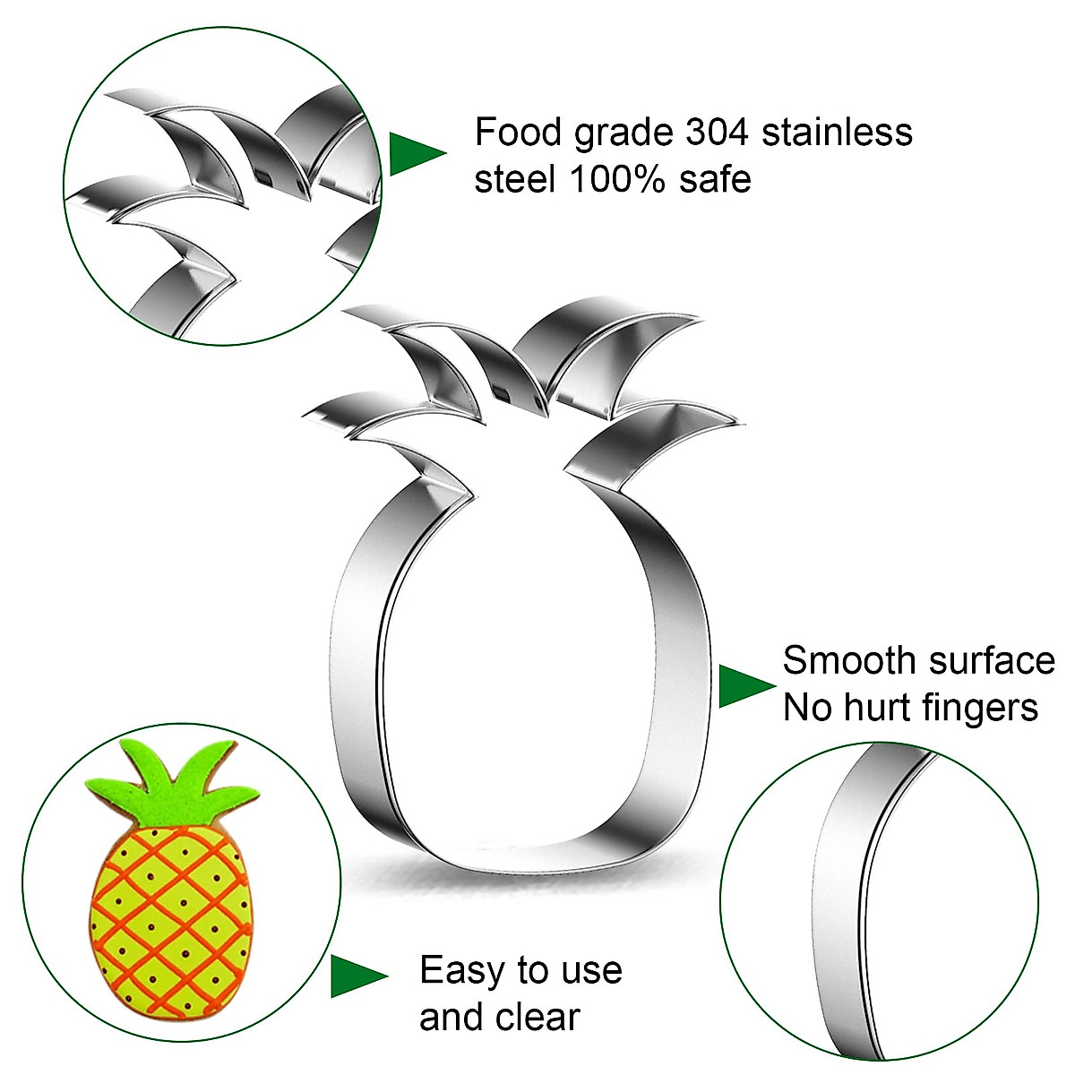 HOWAF Hawaiian Tropical Cookie Cutter, 9 Pieces Cactus,Pineapple,Flamingo,Palm Tree Cookie Cookie Molds for Handmade Cookie, Summer Themed Stainless Steel Cutters Molds for Beach Party Supplies
