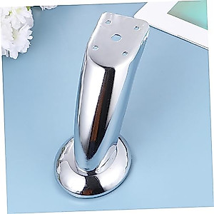 DOITOOL 4pcs 5 Metal Bed Riser Iron Furniture Riser Bed Support Leg Tool Home Accessories Non-Slip 5 Holes Legs Silver Pig Feet Household Storage Cabinet Metal Legs Furniture Support