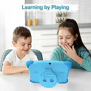 Kids Tablet 7 Toddler Tablet for Kids, 32GB Tablet for Toddler Learning, Children Tablet with WiFi, Camera, IPS Screen, Parental Control, Pre-Installed Apps, for Boys Girl（Blue）
