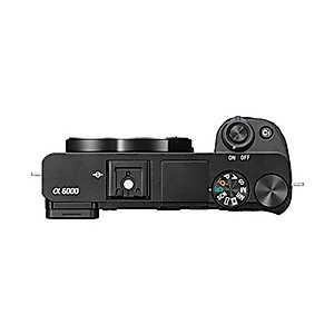 Sony A6000 Interchangeable Lens Digital Camera with SELP1650 Lens Kit - Black (24.3MP)
