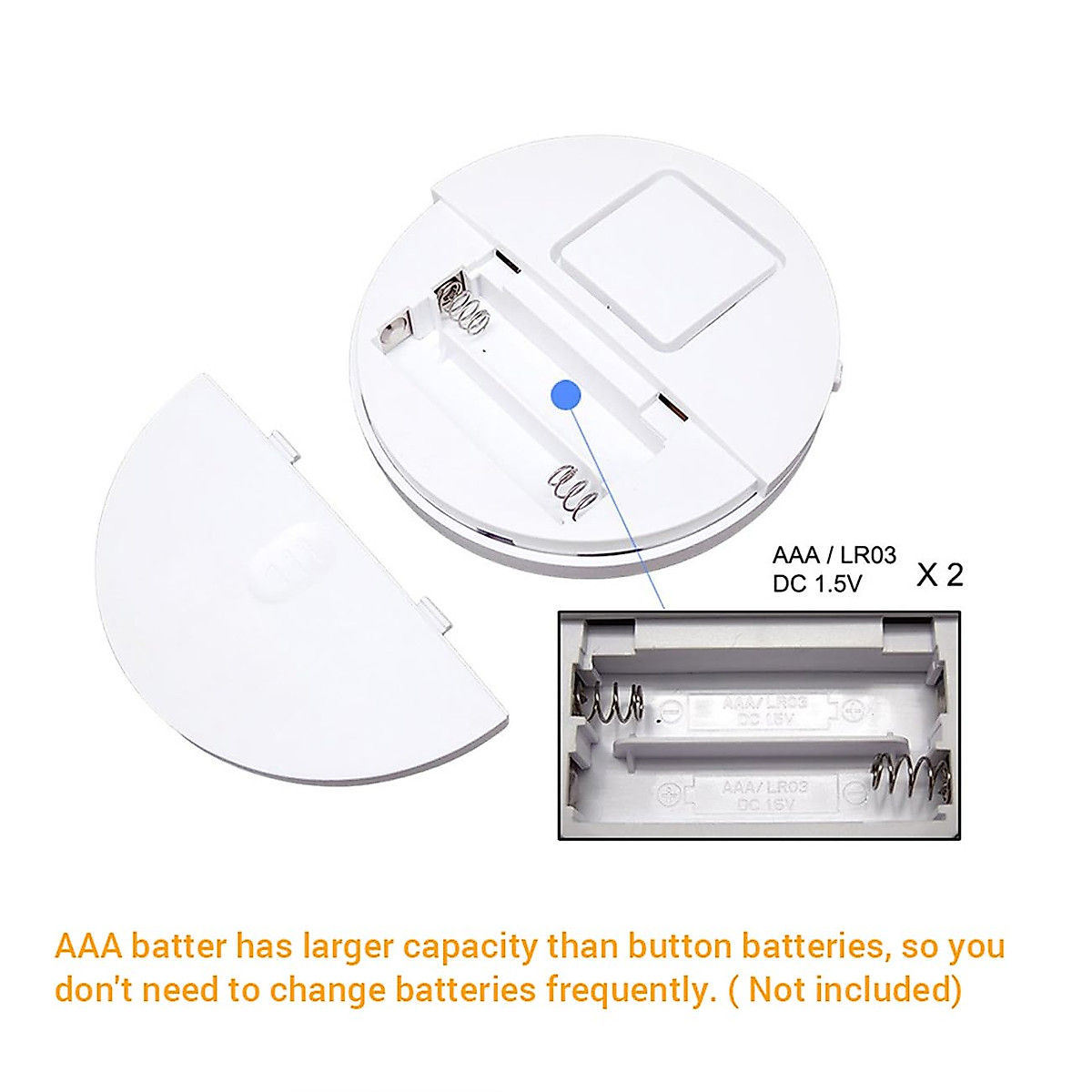 EVA LOGIK Modern Ultra-Thin Window Alarm with Loud 120dB Alarm and Vibration Sensors Compatible with Virtually Any Window, Glass Break Alarm Perfect for Home, Office, Dorm Room- 8 Pack