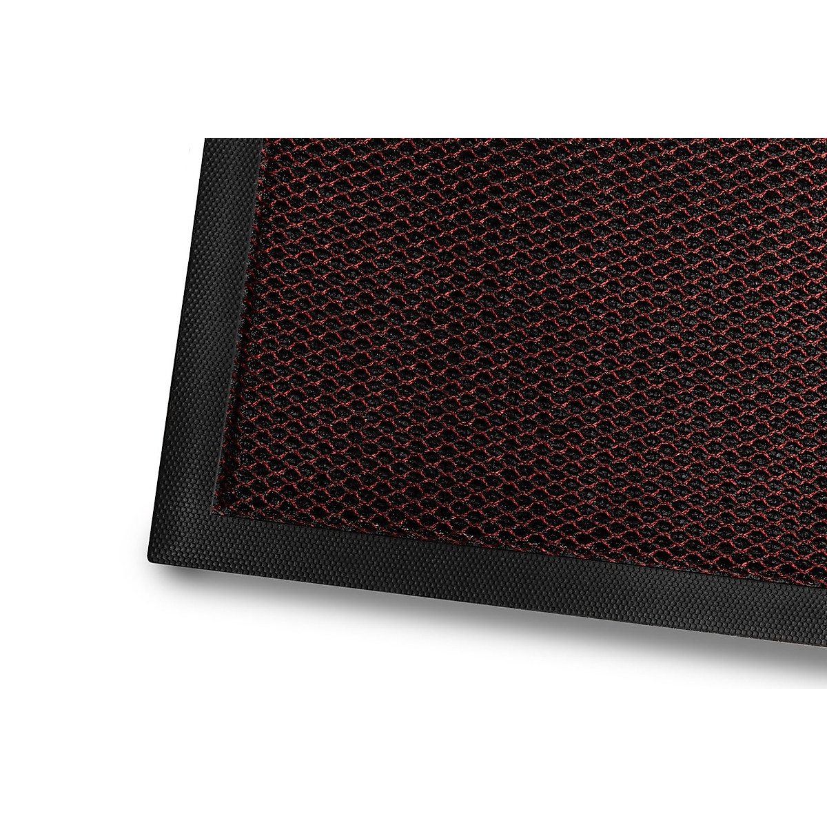 KaBesten Doormat, Anti-Slip Waterproof Door Mat for High Traffic Areas, Black,Red, Snowproof Welcome Mat for Front Door, Outdoor Indoor Entrance (RED, 35.4.23.6)