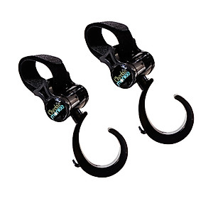Cheekie Monkie Heavy Duty Stroller Hooks, Multi-Purpose Hooks (2 Pack)