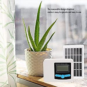 Happyyami 1 Set Garden Irrigation System Automatic Drip Irrigation Kit DIY Watering Timer System for Garden Greenhouse Patio Lawn Indoor & Outdoor