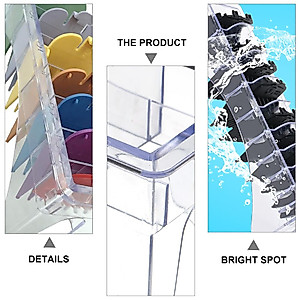 EXCEART Guide Comb Storage Box Hair Clipper Storage Box Limit Comb Organizer Guide Comb Storage Case Hair Tools Supplies Organizer for Barbershop