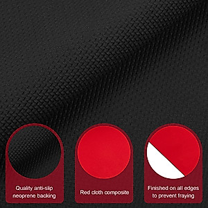 Boao Neoprene Carpet Runner Reusable Plastic Floor Runner Non Slip Rubber Backed Runner Rugs for Hallway Aisle Runner Carpet Roll for Wedding Party Decor Prom Business Outdoor (Red, 10 x 2.3 Ft)