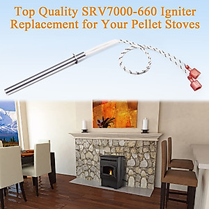 Criditpid SRV7000-660 Igniter for PelPro PP130, PP60, PP70 Pellet Stove, Pleasant Hearth PH35PS, PH50CABPS Pellet Stoves.(2 Pack)