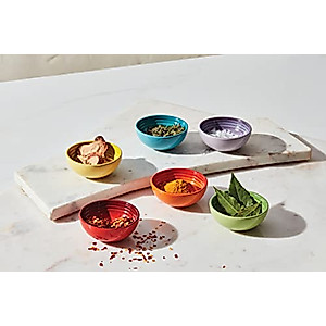 Le Creuset Stoneware Pinch Bowl Gift Set, Set of 6 Prep Bowls, Multi Color