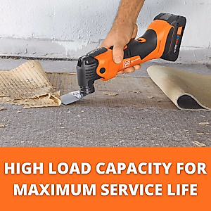 Fein Cordless MultiMaster AMM 500 Plus Top 4 Ah AS for Interior Construction and Renovation - Starlock Plus Mount, QuickIn System, Constant Speed, Metal Drive Head - 71293861090