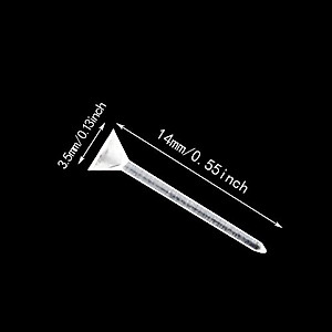 ITROLLE 300pcs Mini Plastic Pin Stakes for Figurines Miniature Fairy Garden to Decorate Terrarium Bonsai Cactus Moss Landscape