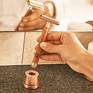 WLDOHO Double Edge Safety Razor - Reusable Razor for Men and Women - Single Blade Razor for Women & Men with 5 Blades - Sinha