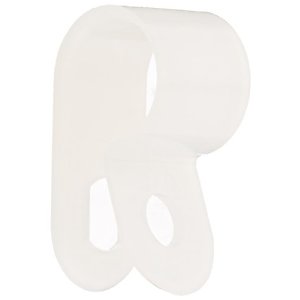 NSI NCH-375 Heavy Duty Nylon Cable Clamp, 0.375" Diameter, 0.472" Width, Natural