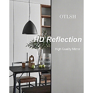 Otlsh 16x24'' Farmhouse Black Metal Framed Recessed Bathroom Medicine Cabinet with Beveled Mirror Rounded Rectangle Bathroom Medicine Cabinet -Black