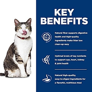 Hill's Science Diet Indoor, Senior Adult 11+, Easy Litter Box Cleanup, Dry Cat Food, Chicken Recipe, 3.5 lb Bag