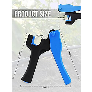 Kalolary 2PCS Drip Irrigation Tubing Hole Punch Tool, Drip Irrigation Emitters Drip Pipe Punch Outdoor Garden Watering Tube Punch for 16/20mm PE Pipe and Emitter Insertion