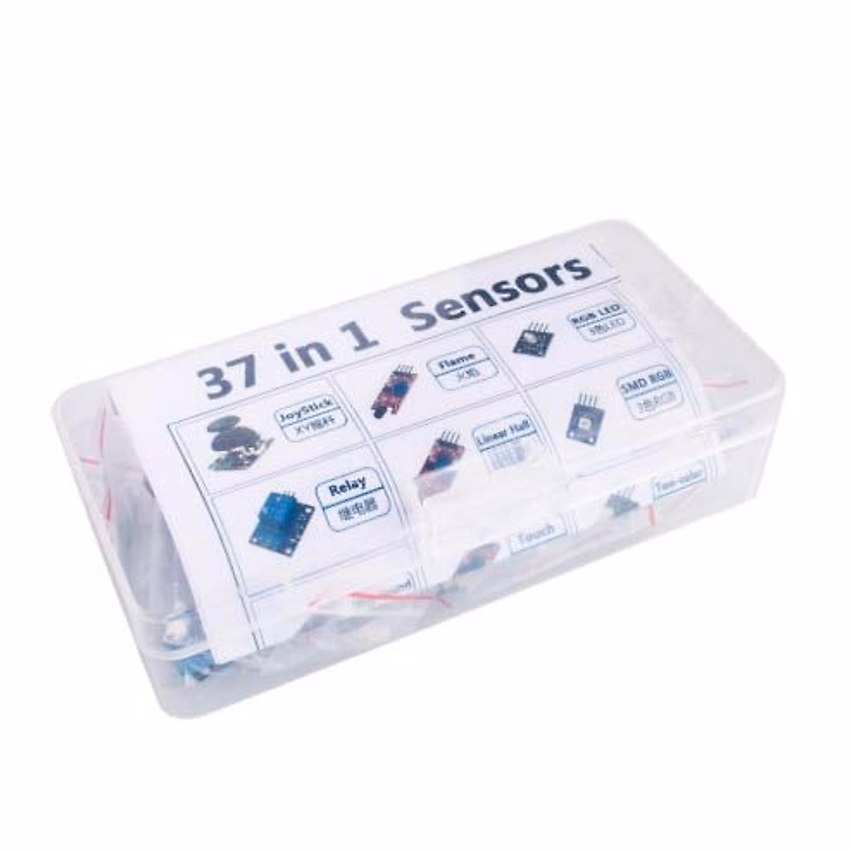Sensor kit 37 in 1 Sensor Kit for Arduino/RRGB/Joystick/photosensitive/Sound Detection/Obstacle Avoidance/Buzzer (Small Box)