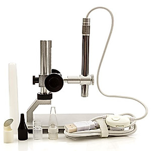 Opti-Tekscope Digital USB Microscope Camera- Advanced CMOS Sensor, True High Definition Macro 200x Zoom Imaging –1600 x 1200, Video, Superior Industrial Quality Base, 8 LED, Windows Mac Linux